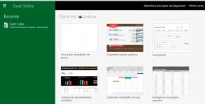 Excel Online - Minhas Planilhas
